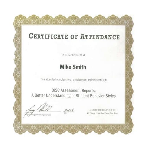 DiSC Certificate 2 | PDF