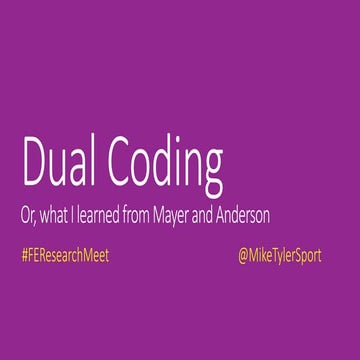 Dual Coding | PPTX