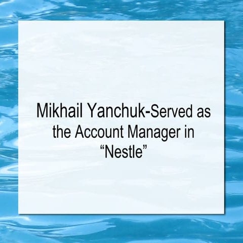 Mikhail yanchuk | PPT