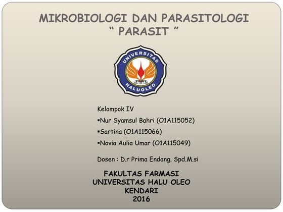 1. parasitologi | PPT