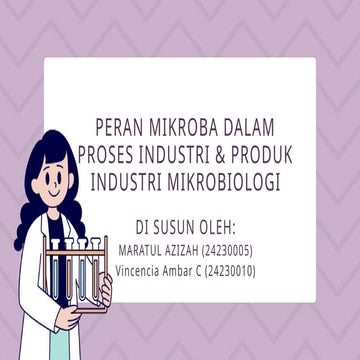 Mikrobiologi industri II, peran dan fungsinya.pptx