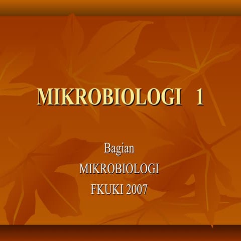 Mikrobiologi jp | PPT