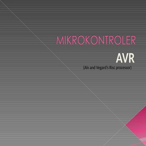 Introduction to Microcontroler AVR ATmega16 | PPTX