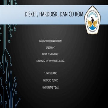 Mikroprosesor disket hardisk cd rom | PPTX