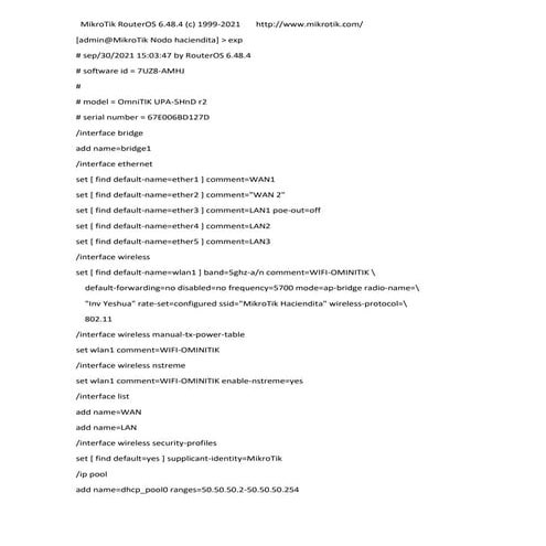 Mikro tik routeros 6 | PDF