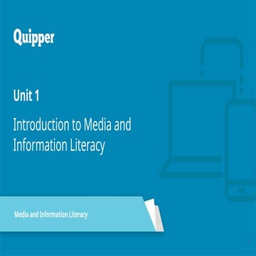 Lesson 1 Introduction to Media and Information Literacy | PPTX