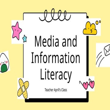 lesson 2 Media Information Literacy.pptpptx | PPT