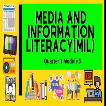 Media and Information Literacy | PPTX
