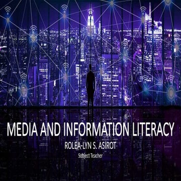 Media and Information Literacy - Interactive lesson for students | PPTX