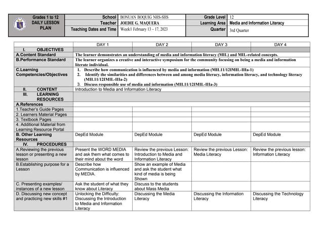 4 a's semi detailed lesson plan in english for grade 7 | DOCX