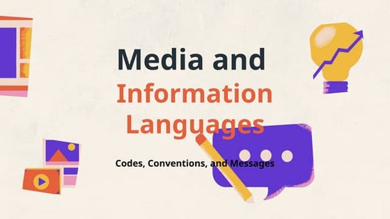 MEDIA AND INFORMATION LANGUAGES.pptx | Photography | Arts and Crafts