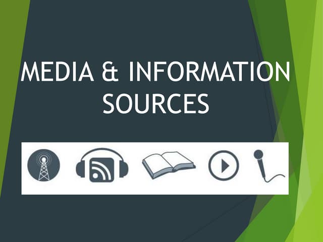 Media & Information Literacy Indigenous Media and Other Sources of ...