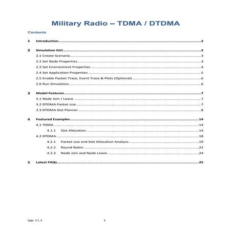 NetSim Technology Library- Military radio-tdma-and-dtdma | PDF