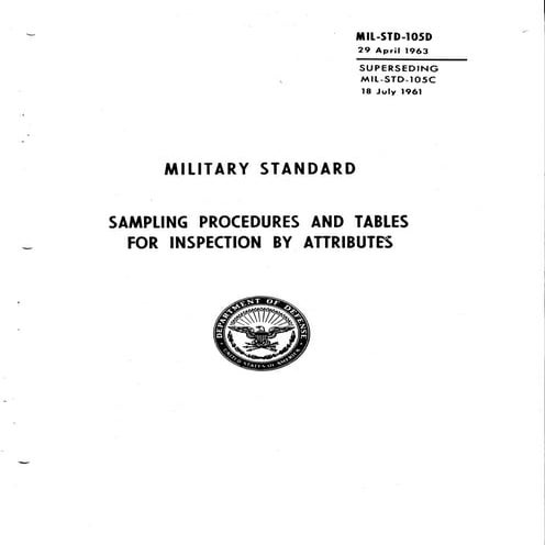 Mil std-105 d | PDF
