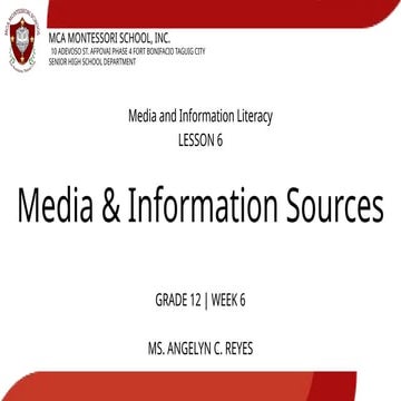 MIL-Week-6.pptx grade 12 subject 20262027 | PPTX