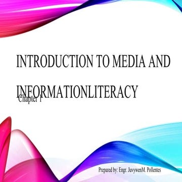 Media and Information technology Lesson 1 | PDF
