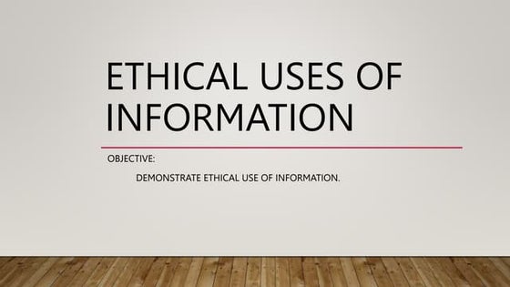 Information literacy | PPT