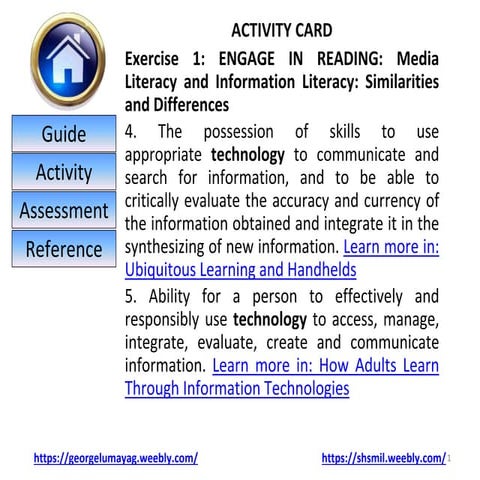 MIL Activity, References, Reading M.pptx