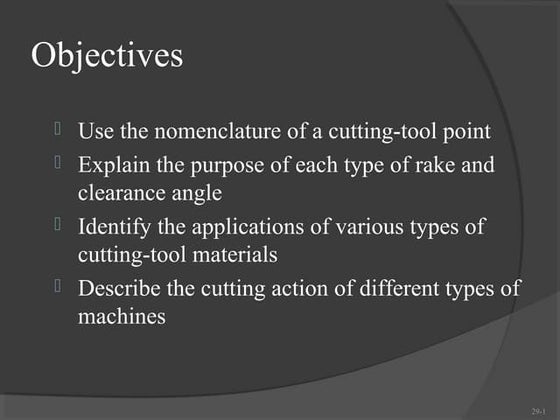 Single Point Cutting Tools | PPTX