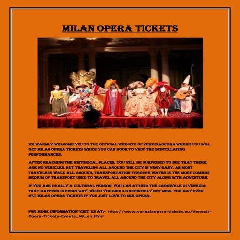 Milan opera tickets | DOCX