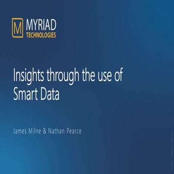 Insights through the use smart data | PPT