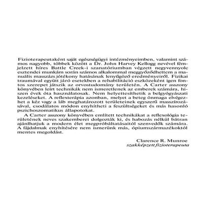 Mildred carter-tammy-weber-talpmasszazs | PDF