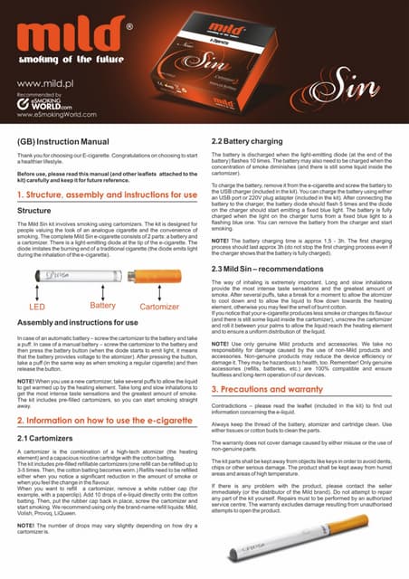 Mild sin instrukcja pl | PDF