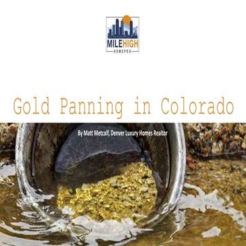Gold Panning in Colorado | PPT