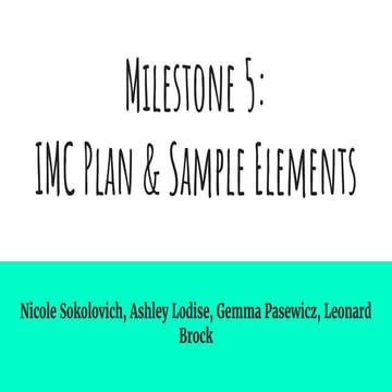 Milestone 5 | PDF