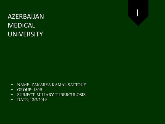 X-Ray: Miliary Tuberculosis | PPT | Diseases and Conditions | Medical Health