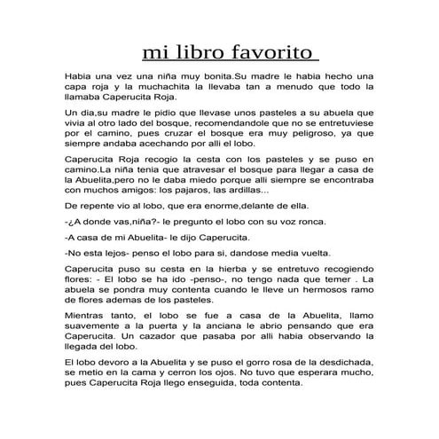 Mi libro favorito | PDF