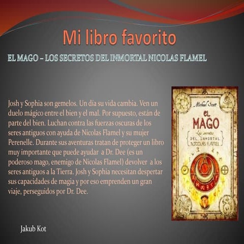 Mi libro favorito - proyecto de clase kvinta | PPTX