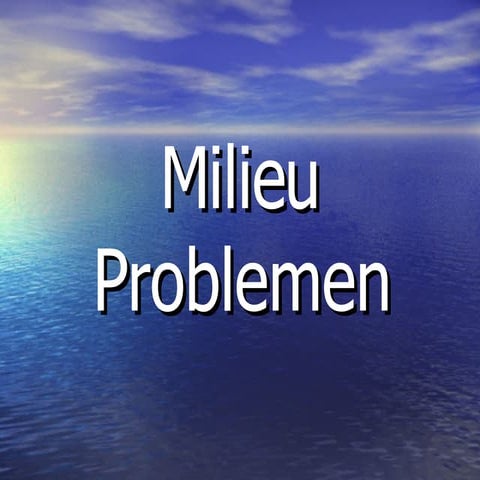 Milieu | PPT | Environment | Science