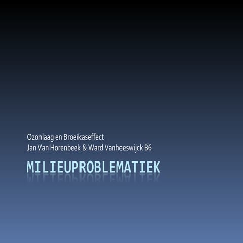 Milieu | PPT