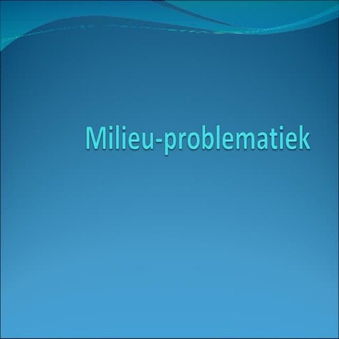 Milieu | PPT