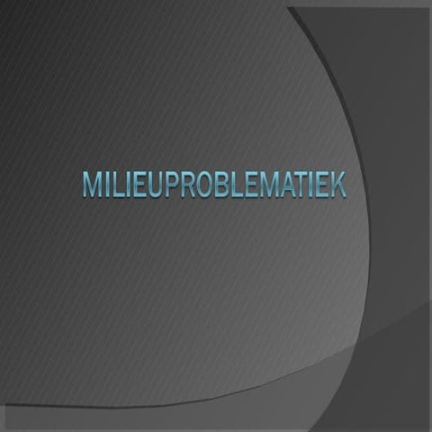 Milieu | PPT