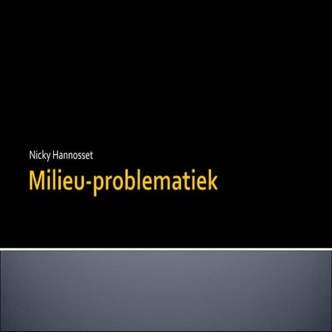 Milieu | PPT