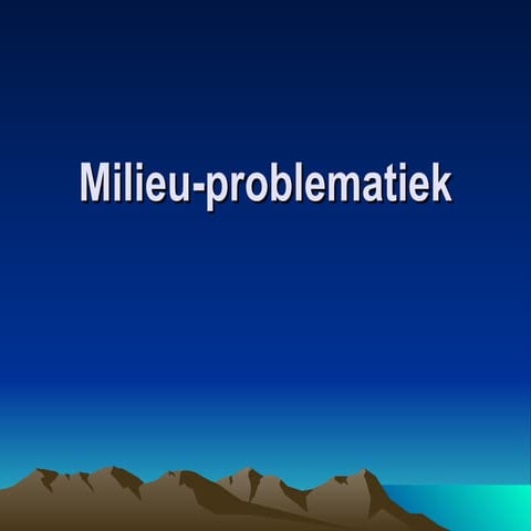 Milieu | PPT