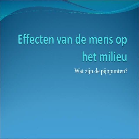 Het Milieu | PPT