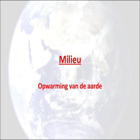 Milieu | PPT | Environment | Science