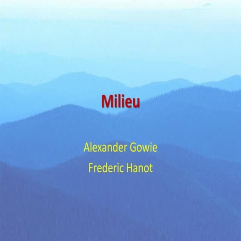 Milieu | PDF