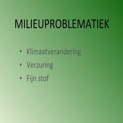Milieu | PPT