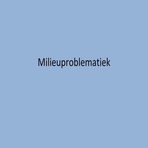 Milieu | PPT