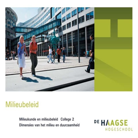 Milieubeleid hhs college2 | PPT