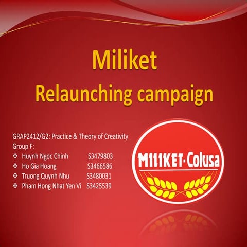 Miliket instant noodles - The Comma | PDF