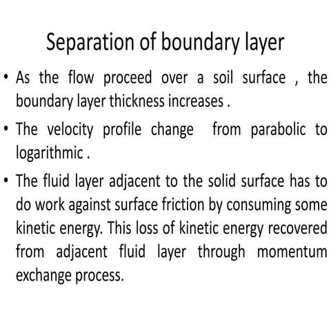 Separation Of Boundary Layer Pptx Physics Science