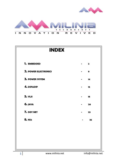 IEEE 2012 Embedded_project_titles_2012-13-final | PDF