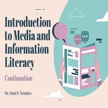 MIL Lesson 5 Media Sources______________ | PDF