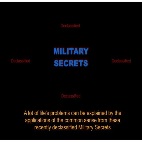 MILITARY ADVICE FROM MILITARY SECRETS | PDF