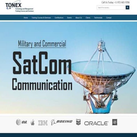 Military and Commercial Satellite Communications, SATCOM Training ...